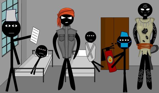 Stick Mental Hospital Bunker War: Igrotok'da Ücretsiz Çevrimiçi Oyna