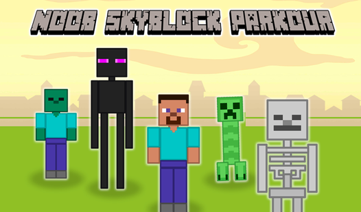 Noob Skyblock Parkour (by nice game): Play Online For Free On Igrotok