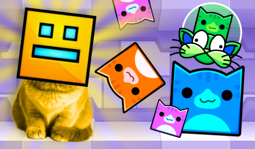 Dash Cats in Geometry Mod! MOD Sandbox! (by JellyLab): Play Online For ...