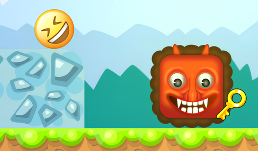 Laughing Ball: Red and Blue Bouncer (โดย Wheela): เล่นออนไลน์ฟรีบน Igrotok